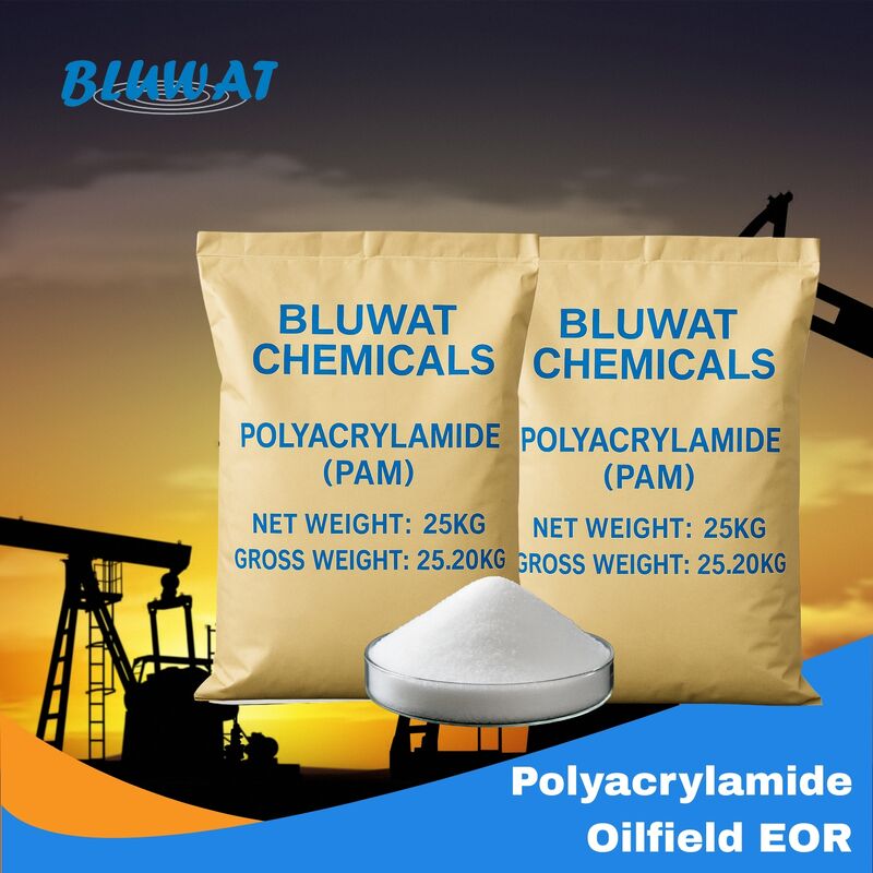 Polymer HPAM mỏ dầu cho hồ chứa đá cát EOR với 5-25 triệu MW trong 25kg ...